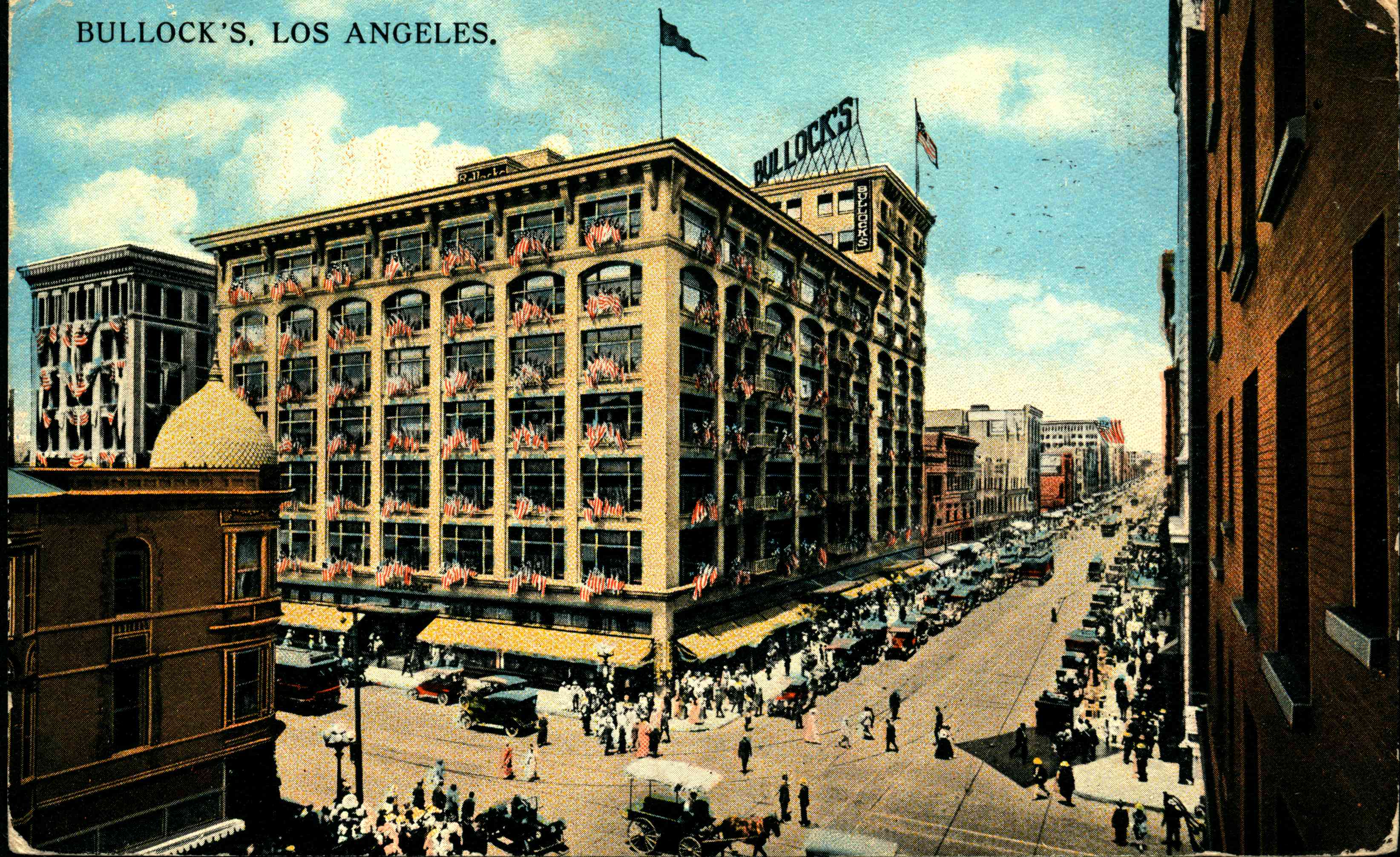 Busy American Street Scene